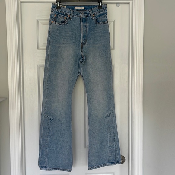 Levi's | Jeans | Levis Premium Ribcage Split Flare Jeans Sz 29 | Poshmark